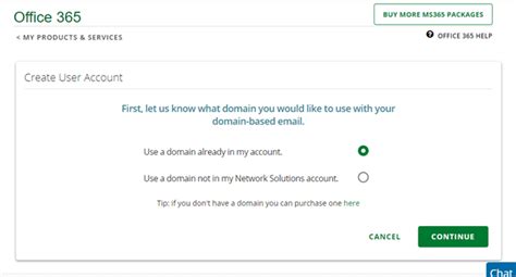 how to create the first microsoft 365 user account