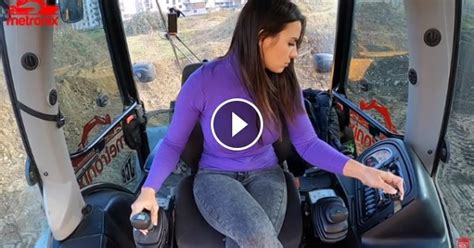 Teaching My Wife How To Control A Backhoe Loader Back Arm