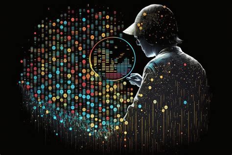 Premium Photo Data Miner Analyzing Large Dataset To Discover Hidden