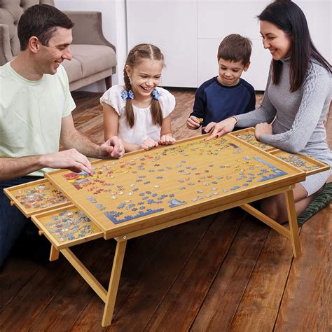 Folding Jigsaw Puzzle Board Table For Adults 1500 Pieces Portable