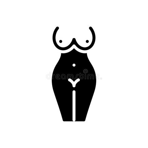 Black Solid Icon For Naked Nude And Unclothed Stock Vector Illustration Of Symbol Unclothed