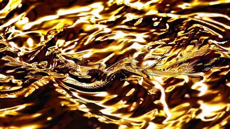 Golden Liquid Texture With Abstract Swirling Patterns Stock Video Video Of Texture Elegant