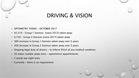 Vision Standards For Driving In Uk Pptx Eye And Vision Conditions