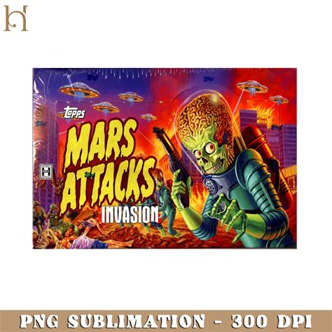Mars Attacks Original Trading Cards Box Funny Movie Png Inspire Uplift