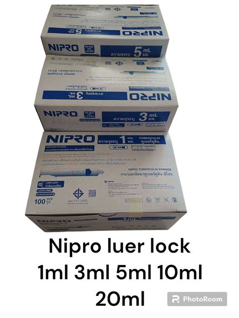 Nipro Syringe 1 Ml Luer Lock หัวล็อค 100pcs Nipro Syringe 3 Ml Luer Lock หัวล็อค 100 Pcs