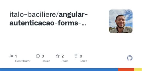 Github Italo Baciliereangular Autenticacao Forms Lazyloading