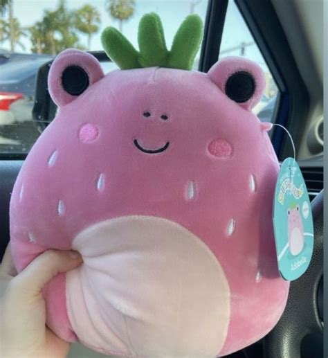 Cute Strawberry Frog Squishmallow Cute Squishies Cute Stuffed