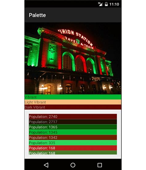 Где в андроид студио palette Андроид Инфо