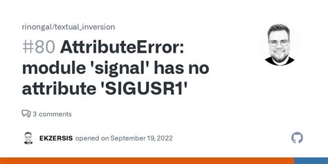 Attributeerror Module Signal Has No Attribute Sigusr1 · Issue 80