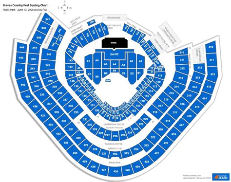 Truist Park Concert Seating Chart