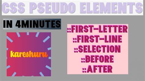 css pseudo elements explained in 4 minutes hindi tutorial for