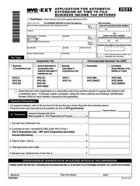2021 New York Nyc Ext Complete With Ease Airslate Signnow
