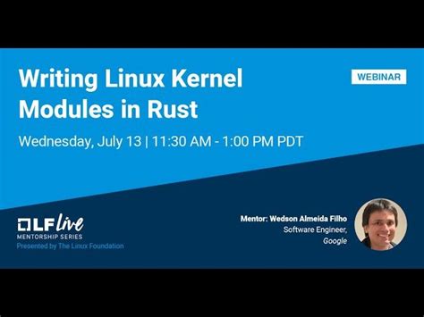 Free Video Writing Linux Kernel Modules In Rust Mentorship Session