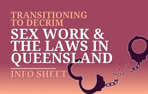 Sex Work And The Laws In Queensland Respect QLD