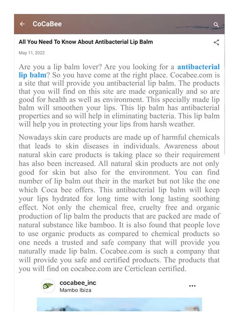 Ppt All You Need To Know About Antibacterial Lip Balm Powerpoint