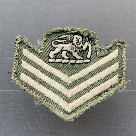 Rhodesia Rhodesian Army Colour And Staff Sergeant Rank Patch Badge Militarybadges Nl
