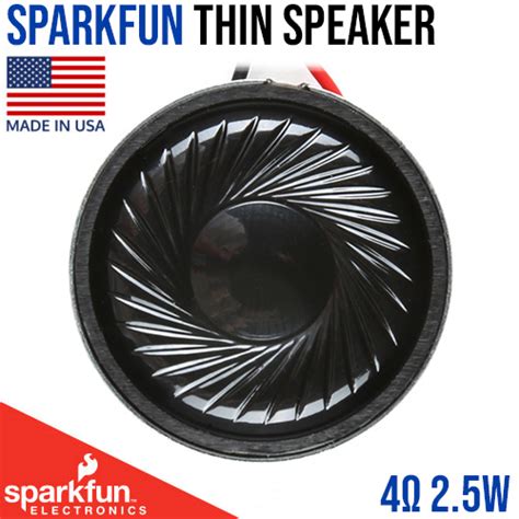 Sparkfun Thin Speaker 4 Ohm 25w 28mm Micro Robotics
