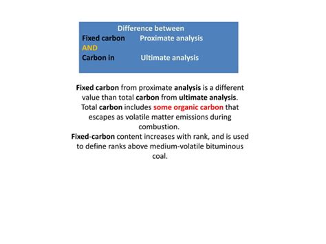 Proximate And Ultimate Analysis Of Coal Ppt