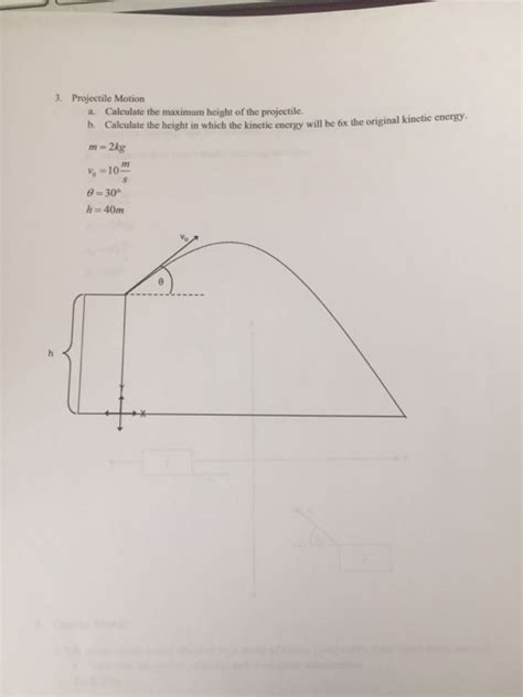 Solved Projectile Motion Calculate The Maximum Height Of Chegg Com