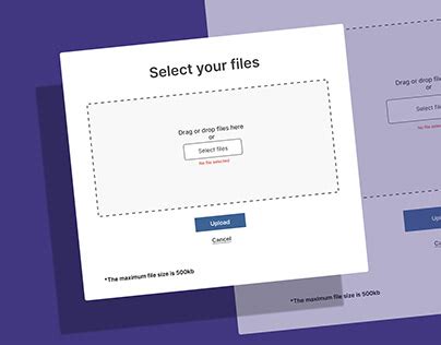 File Upload User Interface Projects Photos Videos Logos Illustrations And Branding Behance