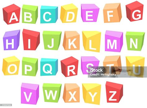 직육면체 알파벳 2015년에 대한 스톡 벡터 아트 및 기타 이미지 2015년 3차원 형태 교육 Istock