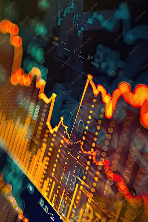 abstract technology financial graph data visualization analysis