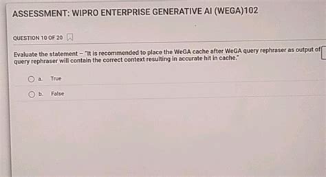 ASSESSMENT WIPRO ENTERPRISE GENERATIVE AI StudyX