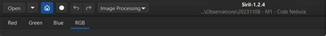 Siril Scripts Menu Button Missing V1 2 4 File Opened Via Win 11