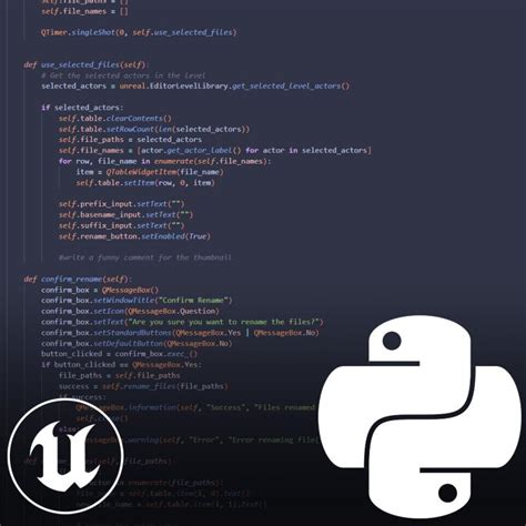 gergana yaneva on linkedin python rename tool demonstrated in unreal
