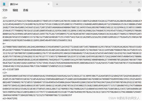 青少年ctf Crypto Rsa3青少年ctf Ikuns Rsa Game Csdn博客 青少年ctf Crypto Rsa3青少年ctf Ikuns Rsa Game Csdn博客
