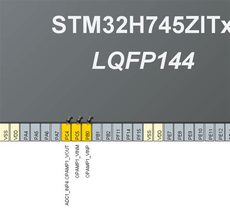 Nucleo H745zi Opamp Feeding Adc Stmicroelectronics Community