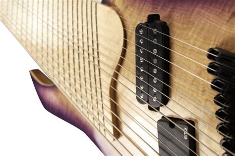 Djentar 14 String Purple Burst 10s Guitar Djentar 14