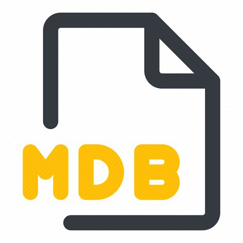 mdb file format document extension icon download on iconfinder
