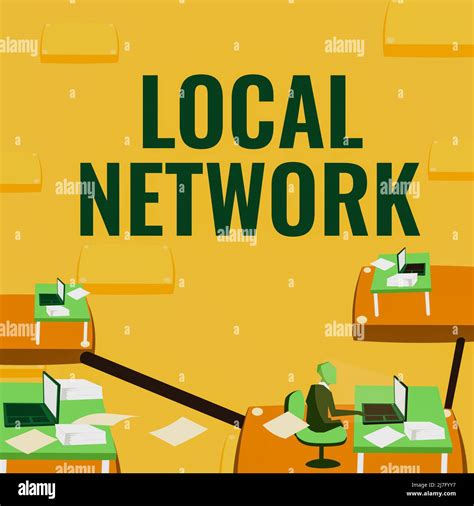 Hand Writing Sign Local Network Business Approach Intranet Lan Radio