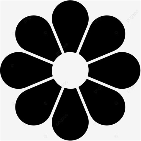 꽃 무늬 디자인 흑백 부품 기호 꽃 Png 일러스트 및 벡터 에 대한 무료 다운로드 Pngtree