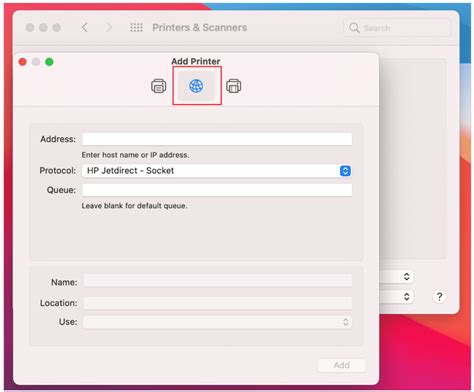 Steps For Adding The Network Printermac Os Loyalty Secu