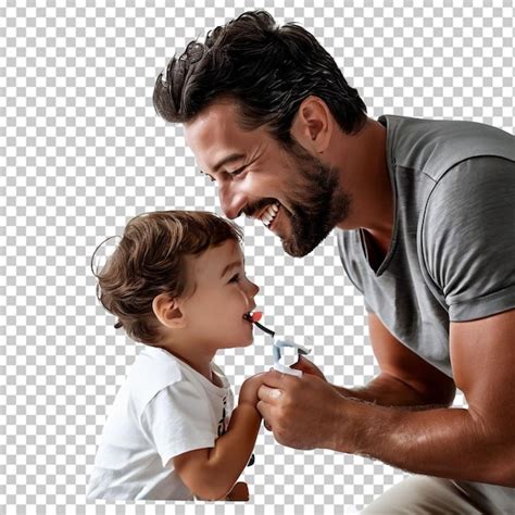 Pai Segurando Filha Em Casa Psd Premium