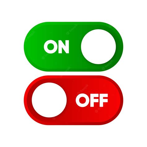 Botón De Encendido O Apagado Concepto De Interfaz Ui Modo De Encendido