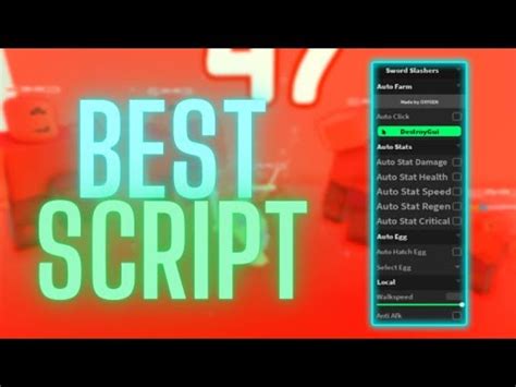 BEST Sword Slashers OP Auto Farm Script YouTube