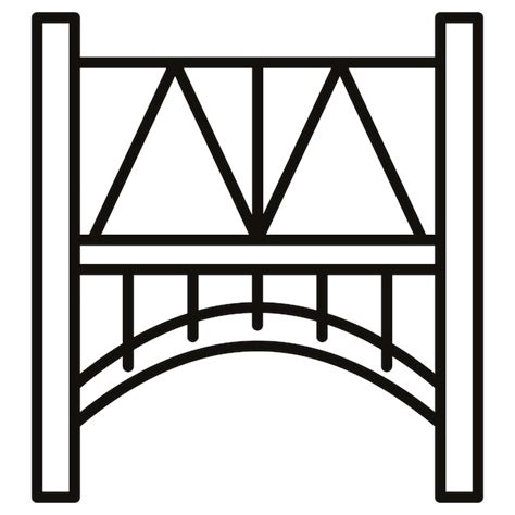 Premium Vector Bridge Vector Illustration
