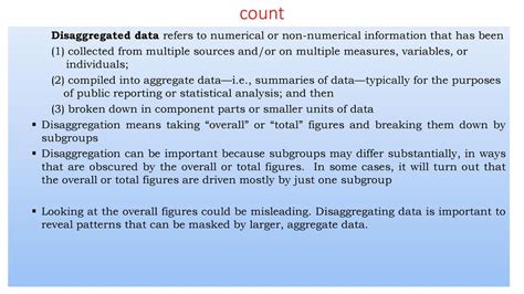 Sub Regional Workshop On Data Disaggregation Ethiopian Experiences