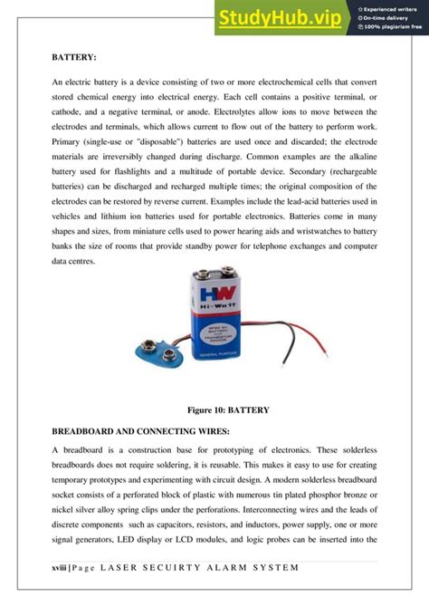 A PROJECT REPORT On LASER SECURITY ALARM SYSTEM PDF