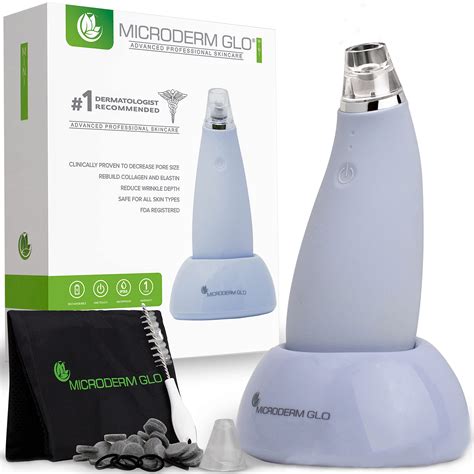 Microderm Glo Mini Blackhead Remover Pore Vacuum With Microdermabrasion