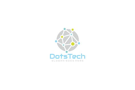 Dots Tech Logo Graphic By 3ab2ou · Creative Fabrica