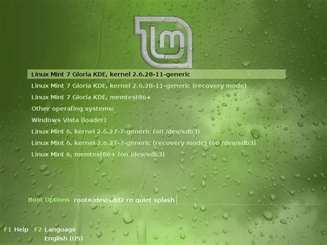 improved gloria grub gfxboot menu with 4 versions linux mint forums
