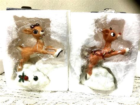 Enesco Rudolph And Clarice Jumping Figurines Misfit Toys Mib Etsy