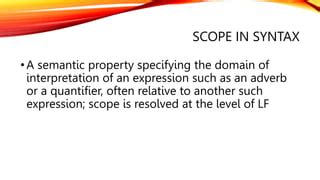 Syntax Of Scope Pptx