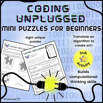 Coding Unplugged Mini Puzzles For Elementary Learners And Beginners