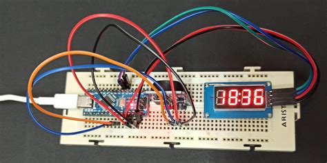 Alinos Reloj Con Display De 7 Segmentos Y Tm1637 Conectado A Arduino Nano