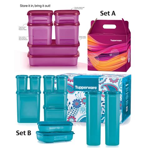 [tupperware] Mega Modular Set 6pcs Modular Mate Essential Set